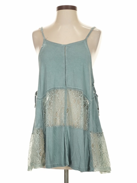POL | Tops | New Pol Boho Mixed Lace Patchwork Tie Side Detail Flowy ...